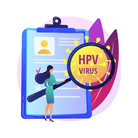 인간 유두종 바이러스 Hpv 추상 개념 그림입니다 Hpv 감염 발달 피부 대 피부 바이러스 감염 인간 유두종 바이러스 자궁 경부암 조기 진단 추상 은유 무료 벡터
