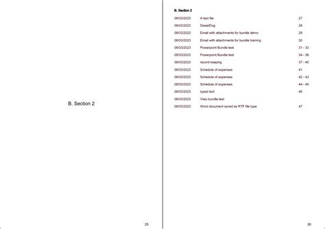 Section Level Indexing