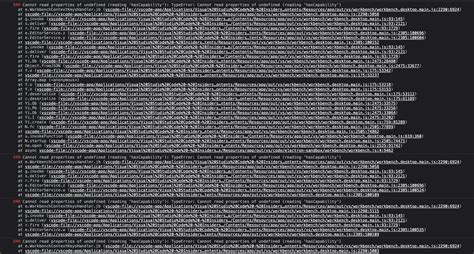 workbenchcontextkeyshandler accesses `hascapability` on undefined