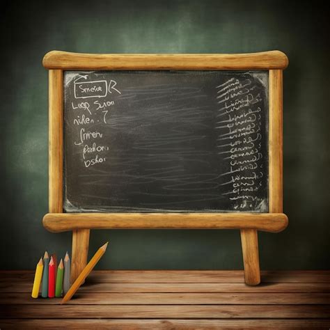 Premium Ai Image Blackboard In A Classroom