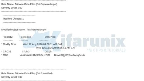 Install And Configure Tripwire Security Monitoring Tool On Centos 8