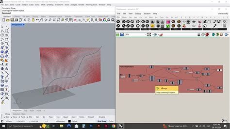 To Create Perforated Pattern With Line Attractor On Parametric Facade