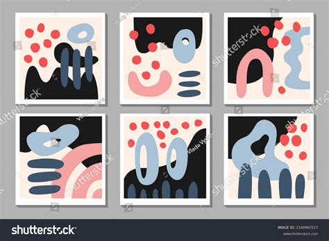 Set Modern Illusration Simple Flat Abstract Stock Vector Royalty Free