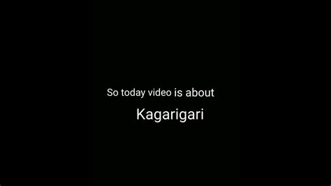 Kagarigari Story Youtube