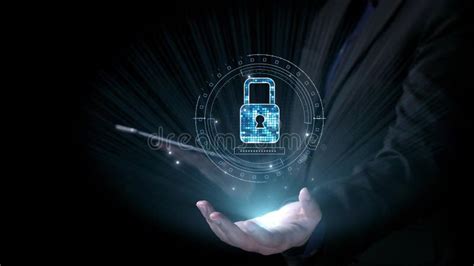 Digital Security Concept With Lock Symbol Representing Data Protection And Cybersecurity Efforts