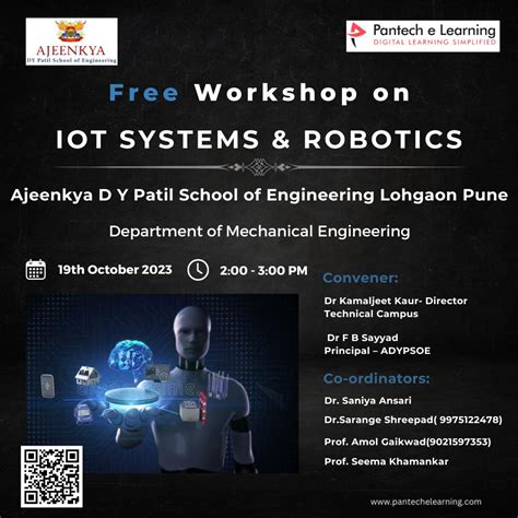 Pantechelearning Iot Robotics Workshop Technology Adyp Lohga Engineering Innovation
