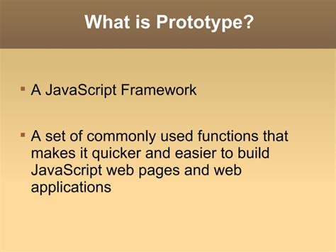 Introduction To Prototype Js Framework Ppt