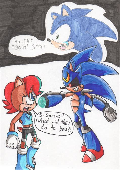 Worlds Unite Robotosized Evil Sonic By Piplup88908 On Deviantart