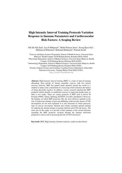 pdf high intensity interval training protocols variation response to