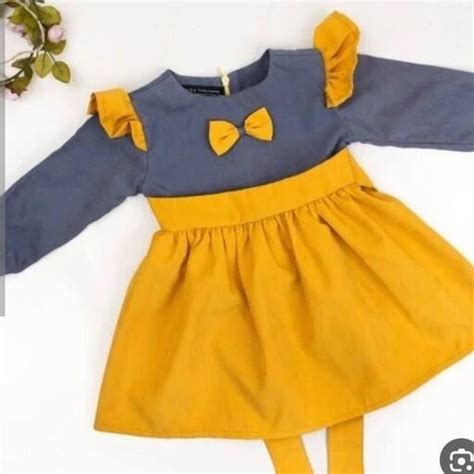 خرید و قیمت پیراهن عروسکی آستین چیندار دخترانه دورنگ جنس میکرو یا