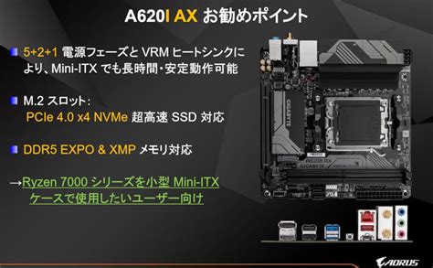 Amazon Co Jp Gigabyte A I Ax Motherboard Mini Itx Amd A Chipset Mb Computers