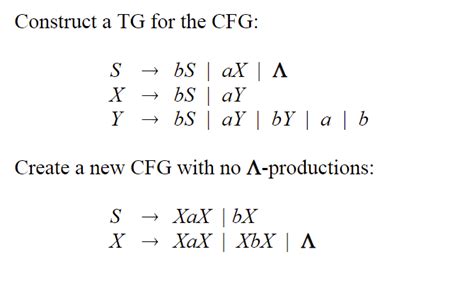 solved construct a tg for the cfg