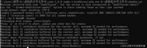 linux密码破解（使用hydra工具和使用john暴力破解） john解密 csdn博客