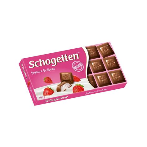 Купить Молочный шоколад Schogetten Yoghurt- Strawberry Chocolate 100 гр ...
