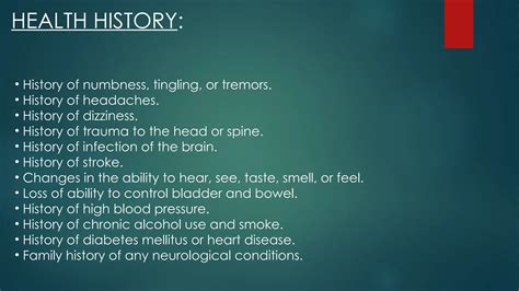 Neurological Assessment Ppt Ppt Brain And Nervous System