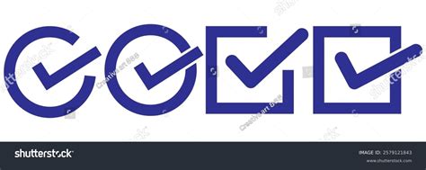 Check Mark Sign Symbol Checkbox Icon Stock Vector Royalty Free 2579121843 Shutterstock