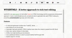 Best JavaScript HTML WYSIWYG Editor OnAirCode