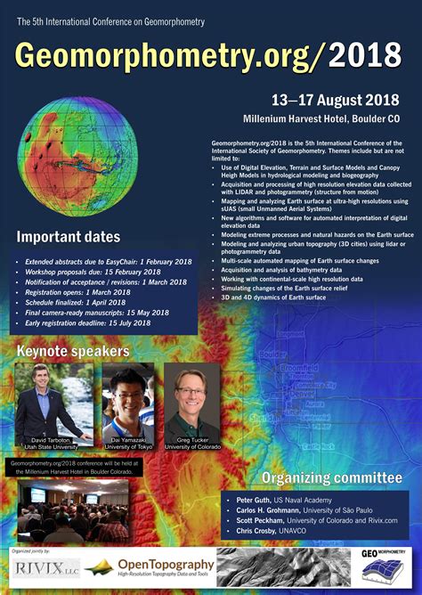 Geomorphometry 2018 Announcement