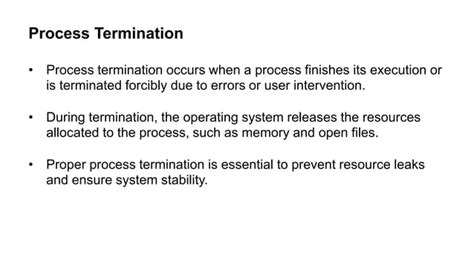 Process Management System In Operating System PPT