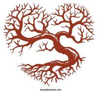 Free Heart Shaped Tree SVG Cut File TemplatesArea