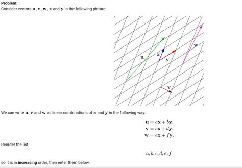 Problem Consider Vectors U V W X And Y In The Chegg