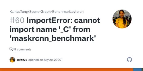 importerror cannot import name c from maskrcnn benchmark · issue