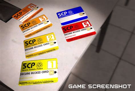 SCP Foundation Secure Access ID Cards Containment Breach Etsy