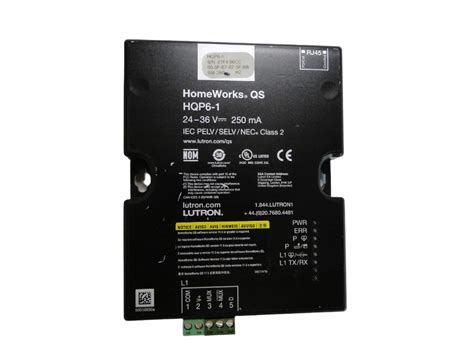 Hqp6 1 Lutron Homeworks Qs 1 Link Processor With Ethernet And Rs485 Sy