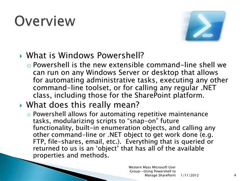 Using Powershell To Manage Sharepoint Pptx Operating Systems Computer Software And