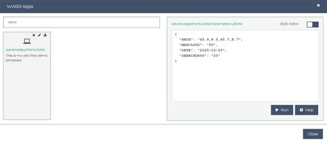 Python Tutorial — Wasdi Documentation Center Documentation