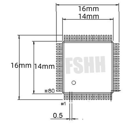 otq 100 0 5 09 test socket qfp100 lqfp100 tqfp100 adapter 0 5mm 14x14mm