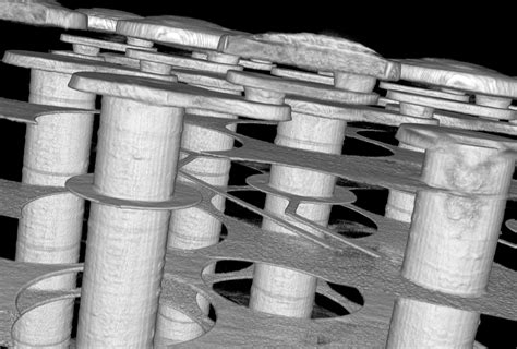 Esa X Ray Tomographic View Of Microvias And A Buried Via
