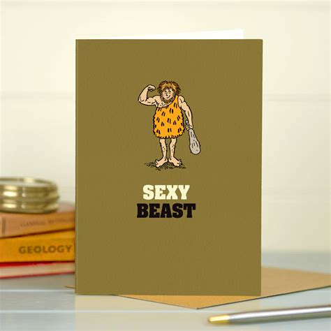 Funny Card For Men ‘sexy Beast By The Typecast Gallery