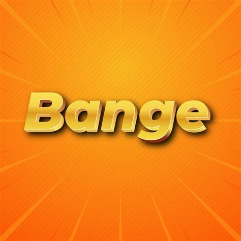 Premium Photo | Bange Text effect Gold JPG attractive background card ...