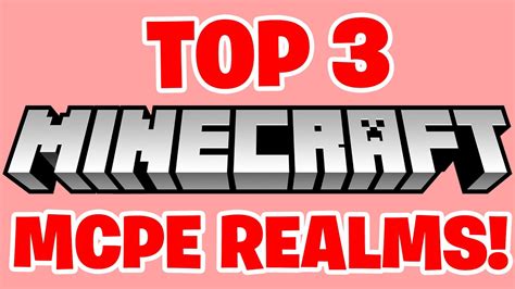 TOP Realms For MCPE REALM CODES Minecraft Bedrock Edition YouTube