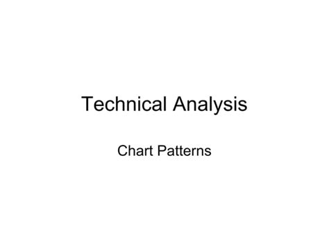Techincal Analysis Chart Patterns Part 2 Ppt Stocks And Bonds Personal Investing
