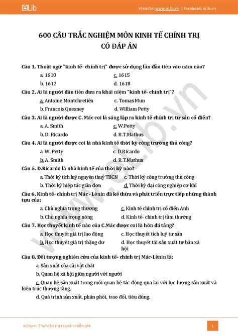 Giáo Trình Kinh Tế Chính Trị Mác Lênin Dành Cho Đại Học Studocu