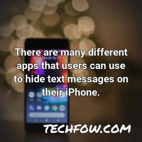 Can You Hide Text Conversations On Iphone Beginner S Guide TechFOW Com
