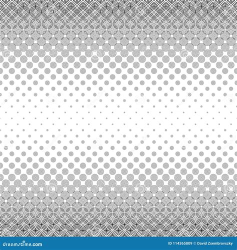 Seamless Monochrome Circle Pattern Background Stock Vector Illustration Of Grid Circle 114365809