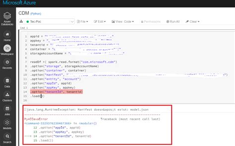 not able to read model json file of common data service · issue 35