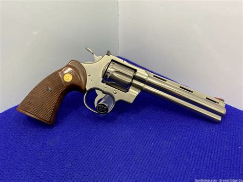 Sold 1982 Colt Python 357 Mag 6 Desirable Coltguard E Nickel