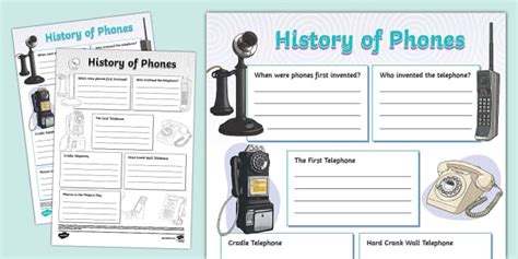 History Of Phones Fact File Template Profesor Hizo
