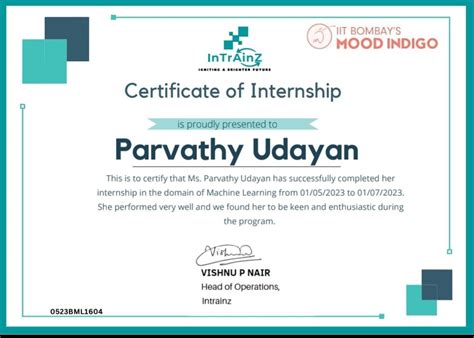 Parvathy Udayan On Linkedin I Am Delighted To Share That I Have