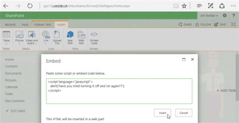 Sharepoint Collaboration Vs Xss Compass Security Blog