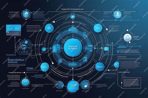 Premium Photo Business Architecture Framework Illustration For Design