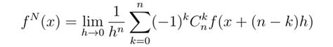 formula for the nth derivative r math