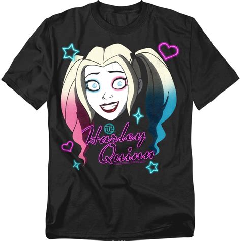 Harley Quinn Animated Series T Shirt Harley Head Unisex Graphic Tee For