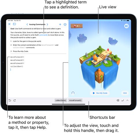 Enter Code In A Playground Book In Swift Playgrounds On Ipad Apple