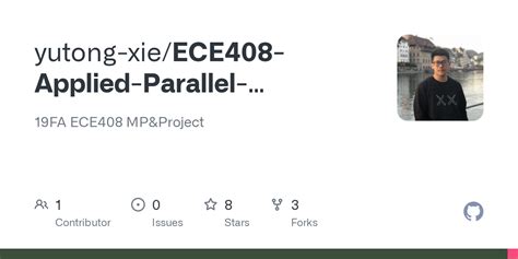 Github Yutong Xie Ece Applied Parallel Programming Fa Ece Mp Project
