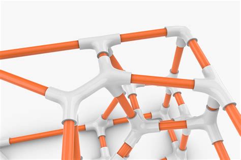 Pipes Structure With Joints 3d Model Turbosquid 1972056